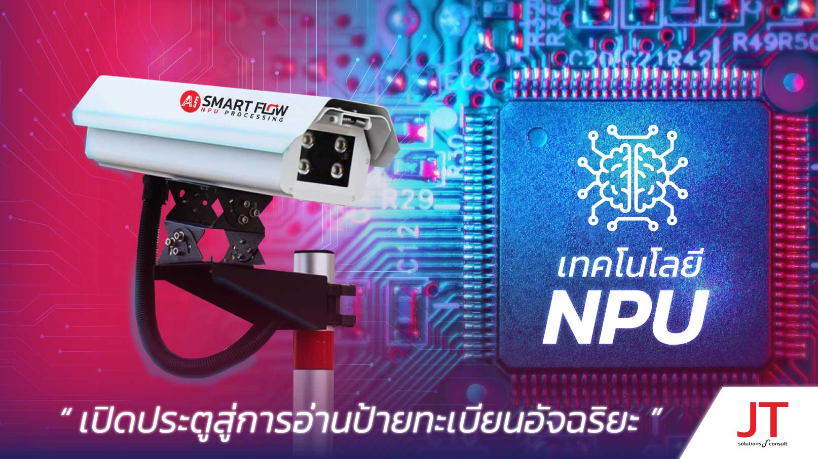 เทคโนโลยีกล้อง LPR คมชัด 5 ล้าน ระบบประมวลผลด้วย NPU สำหรับ AI